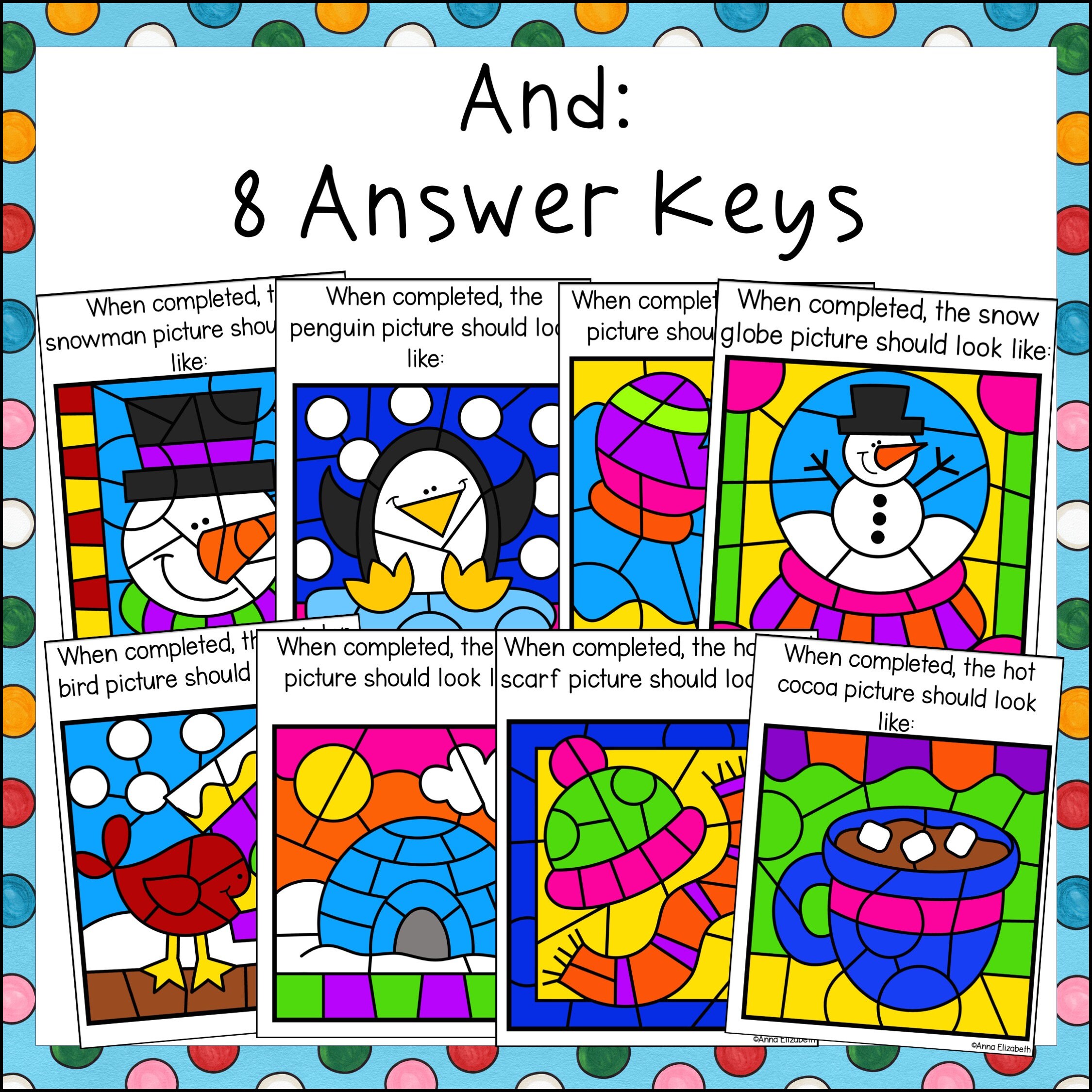 Winter Color by Sight Words - Etsy