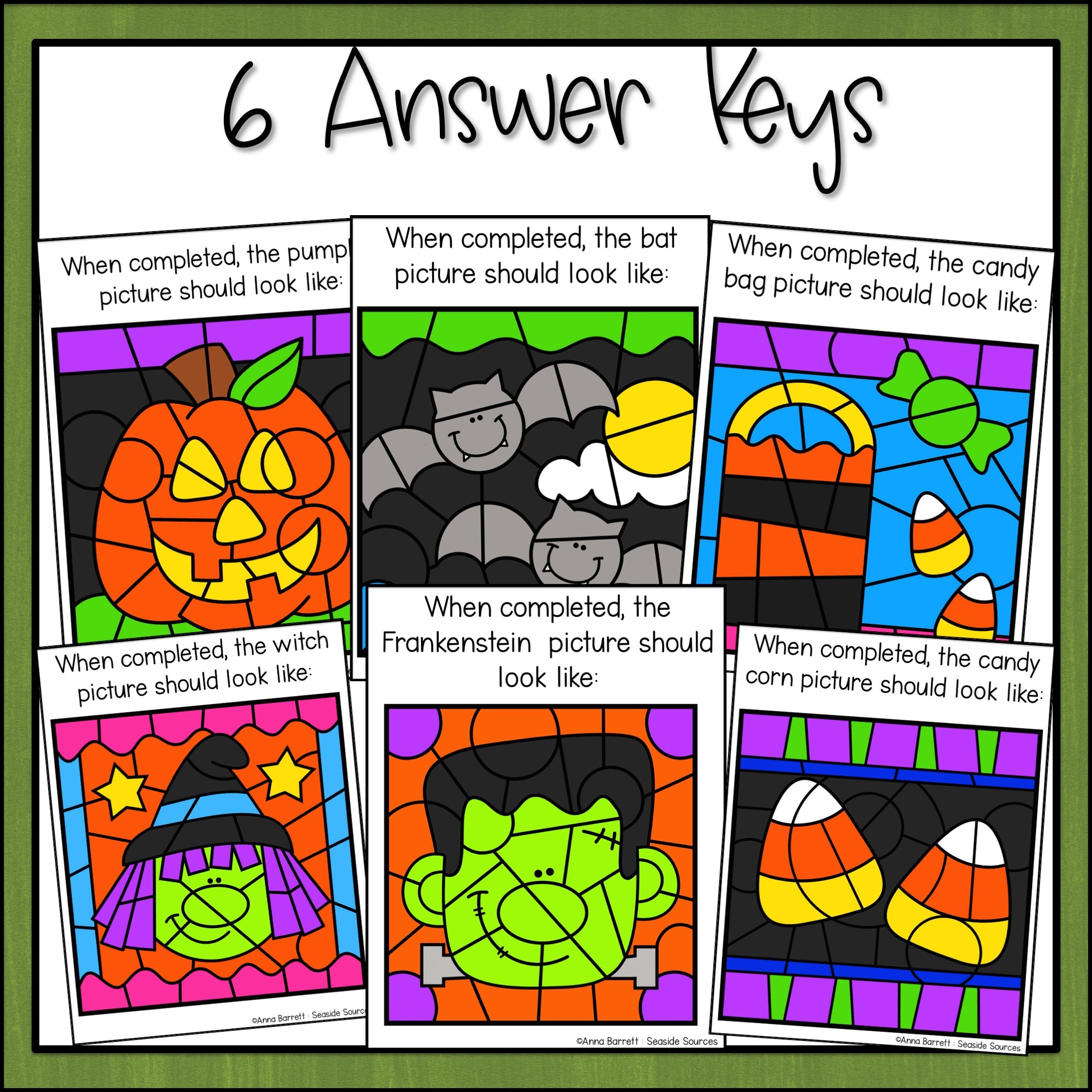 Halloween Color by Letter - Etsy