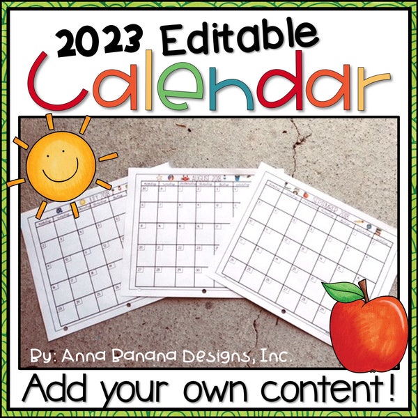 Printable Calendar - Etsy