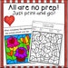Valentines Day Color by Letter - Etsy