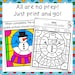 Winter Color by Sight Words - Etsy