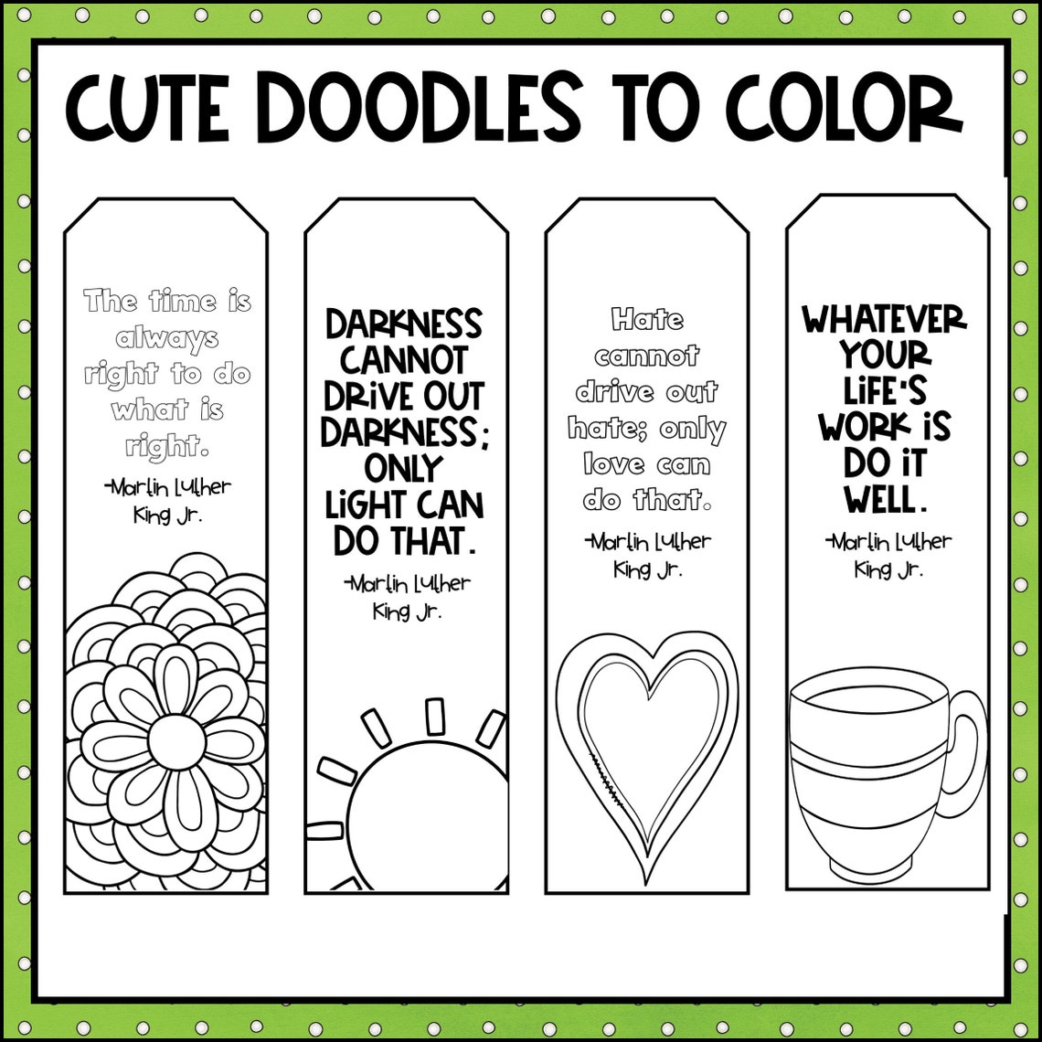 Inspirational Bookmarks to Color | Inspirational Bookmarks for Women ...