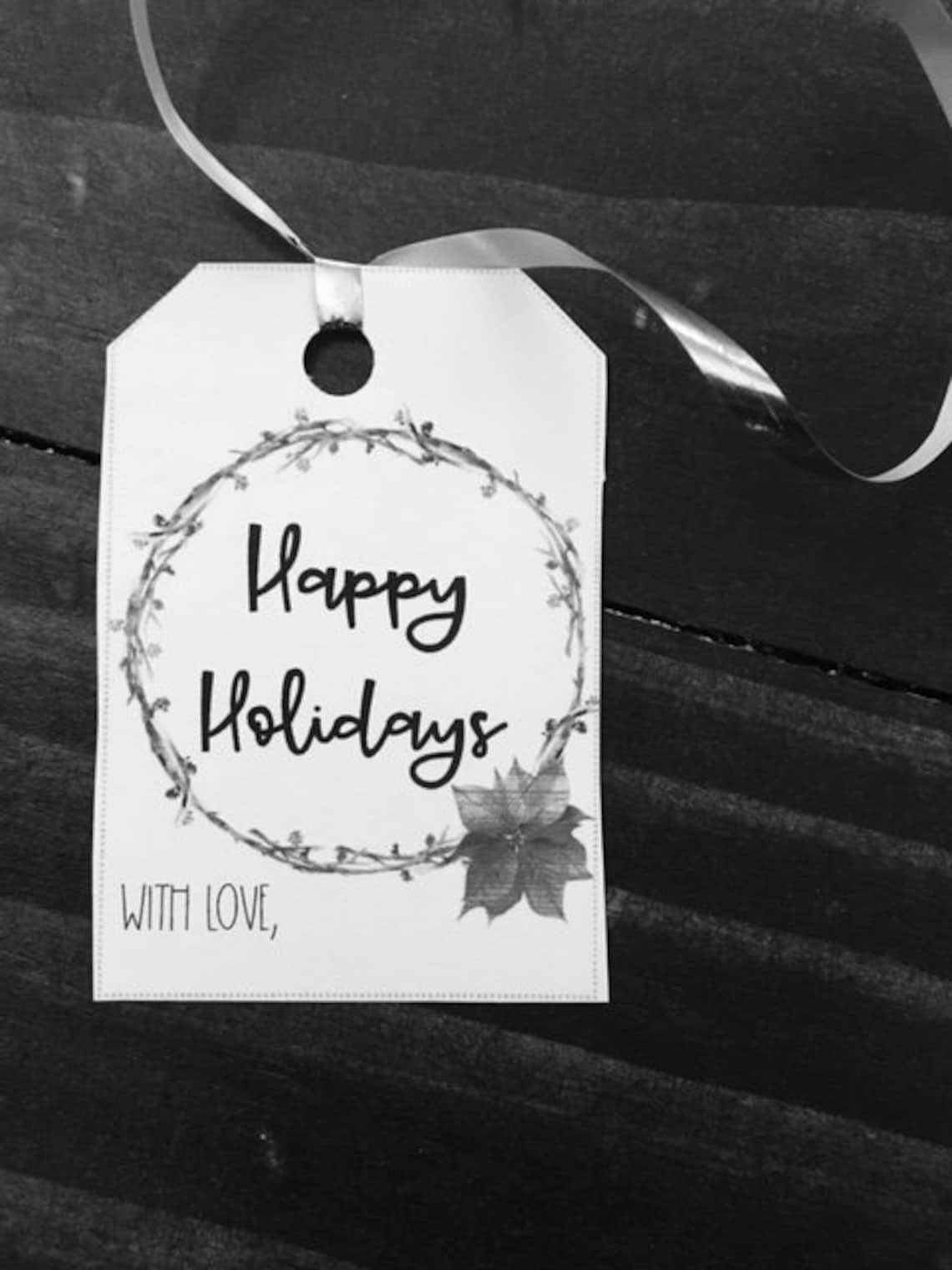 Happy Holiday Printable Gift Tags - Etsy