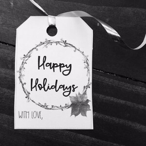 Happy Holiday Printable Gift Tags - Etsy