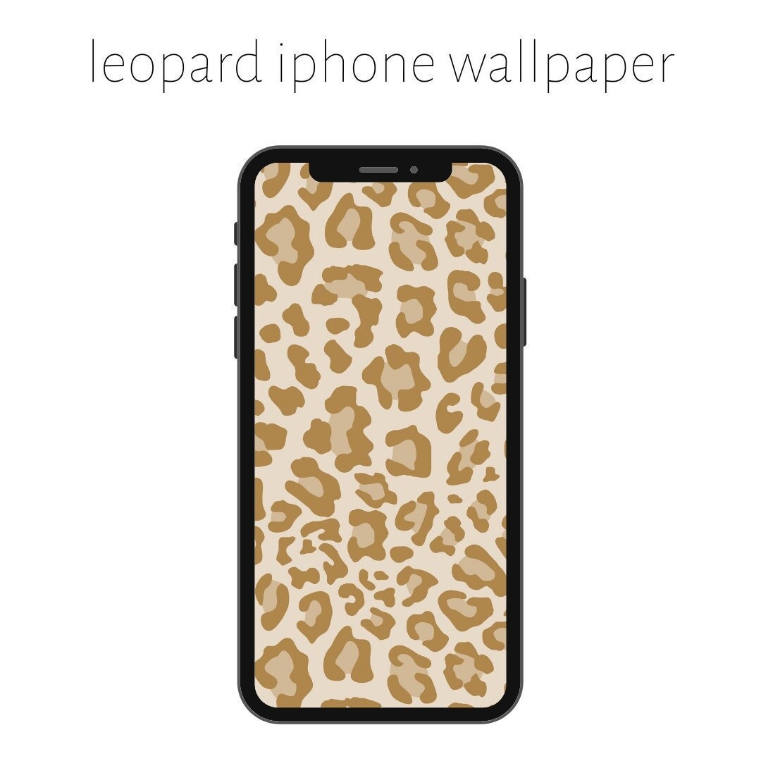 Leopard iPhone Wallpaper - Etsy