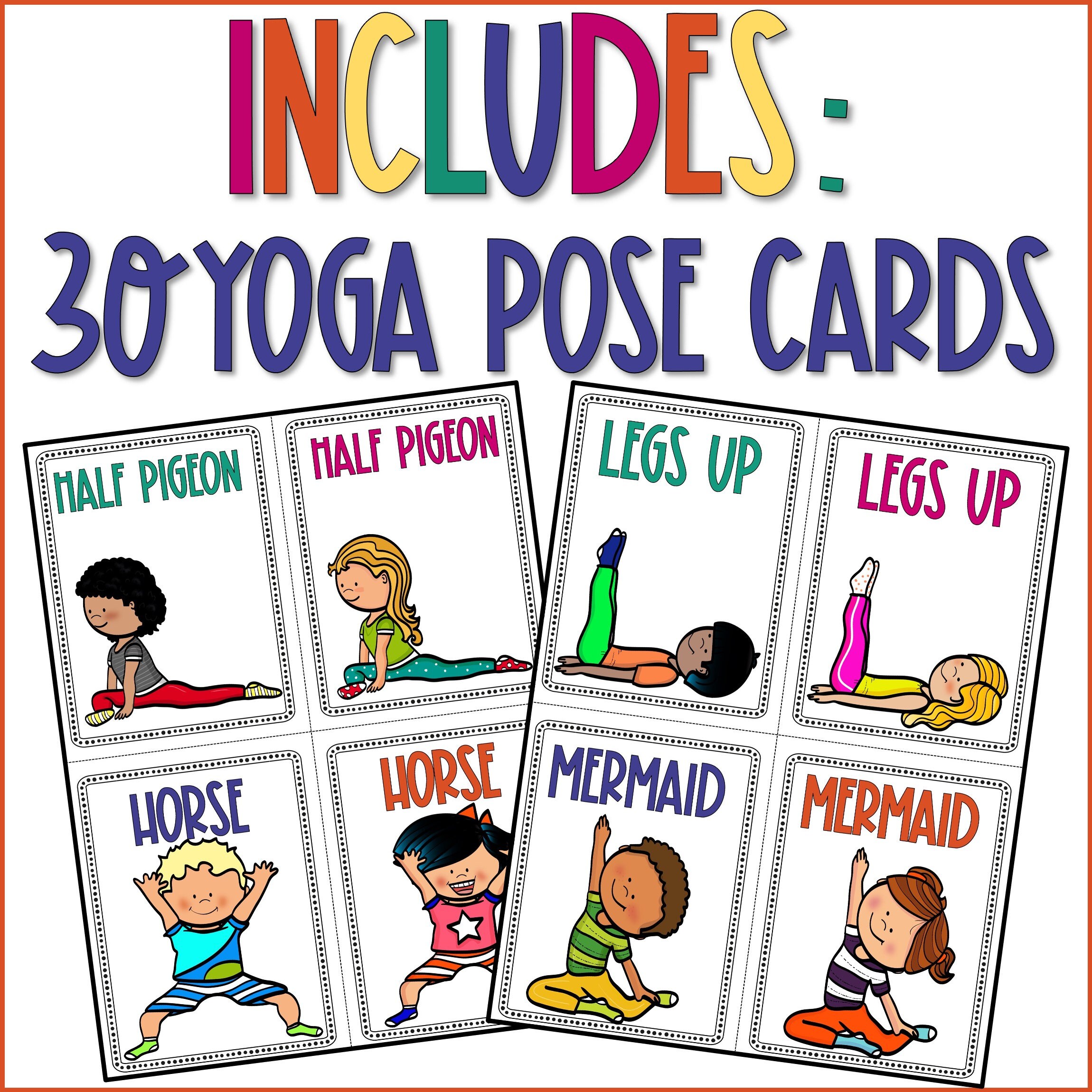 Yoga Cards Set 2 - Etsy
