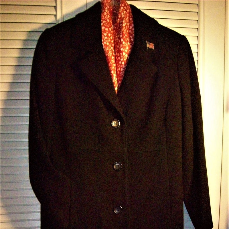 Pleat Back Swing Coat - Etsy