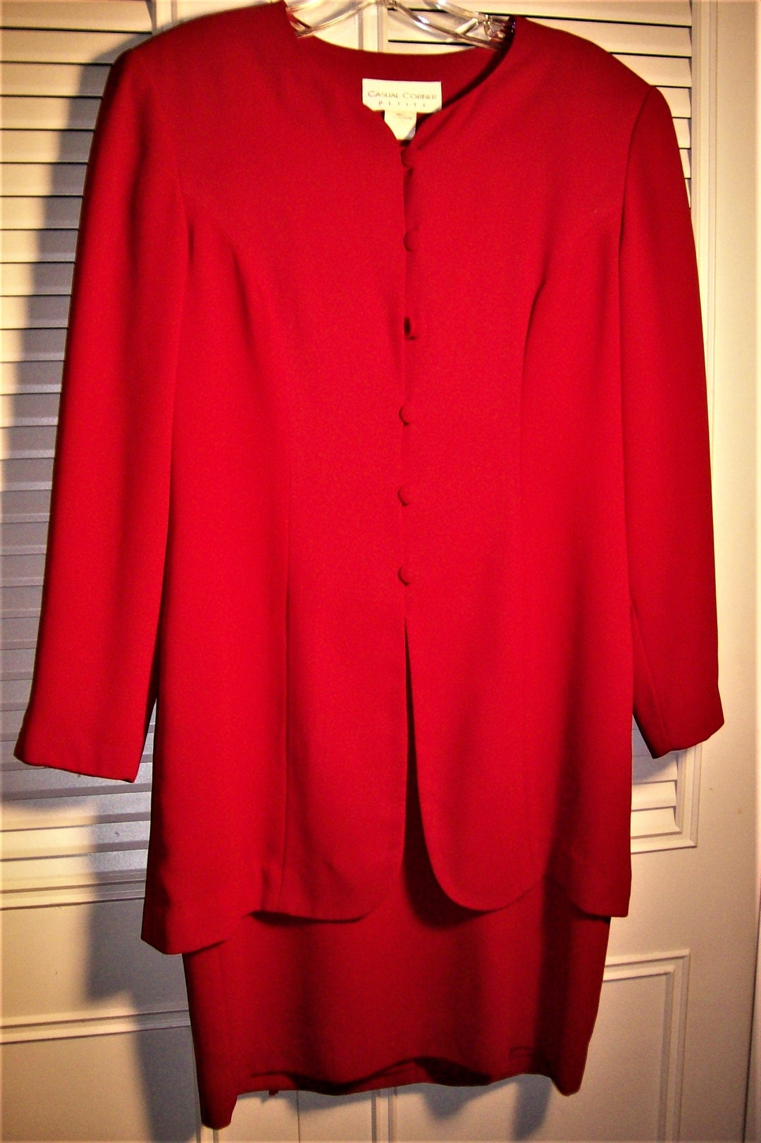 Dress 6, Red Tunic Dress, Crepe Poly Sensational Vintage Find! by ...