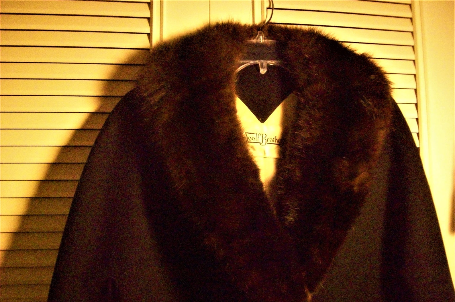 Coat 10, Seymour Fox Black Wool and Silk Double Breasted Coat for Woolf ...