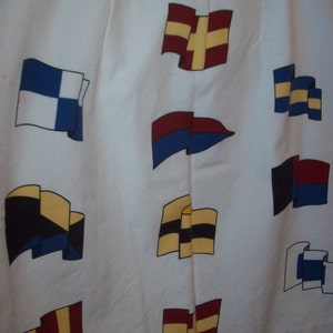 Skirt 8, Nautical Flags Talbot's Out -to -sea Skirt. Size 8 Crispy ...