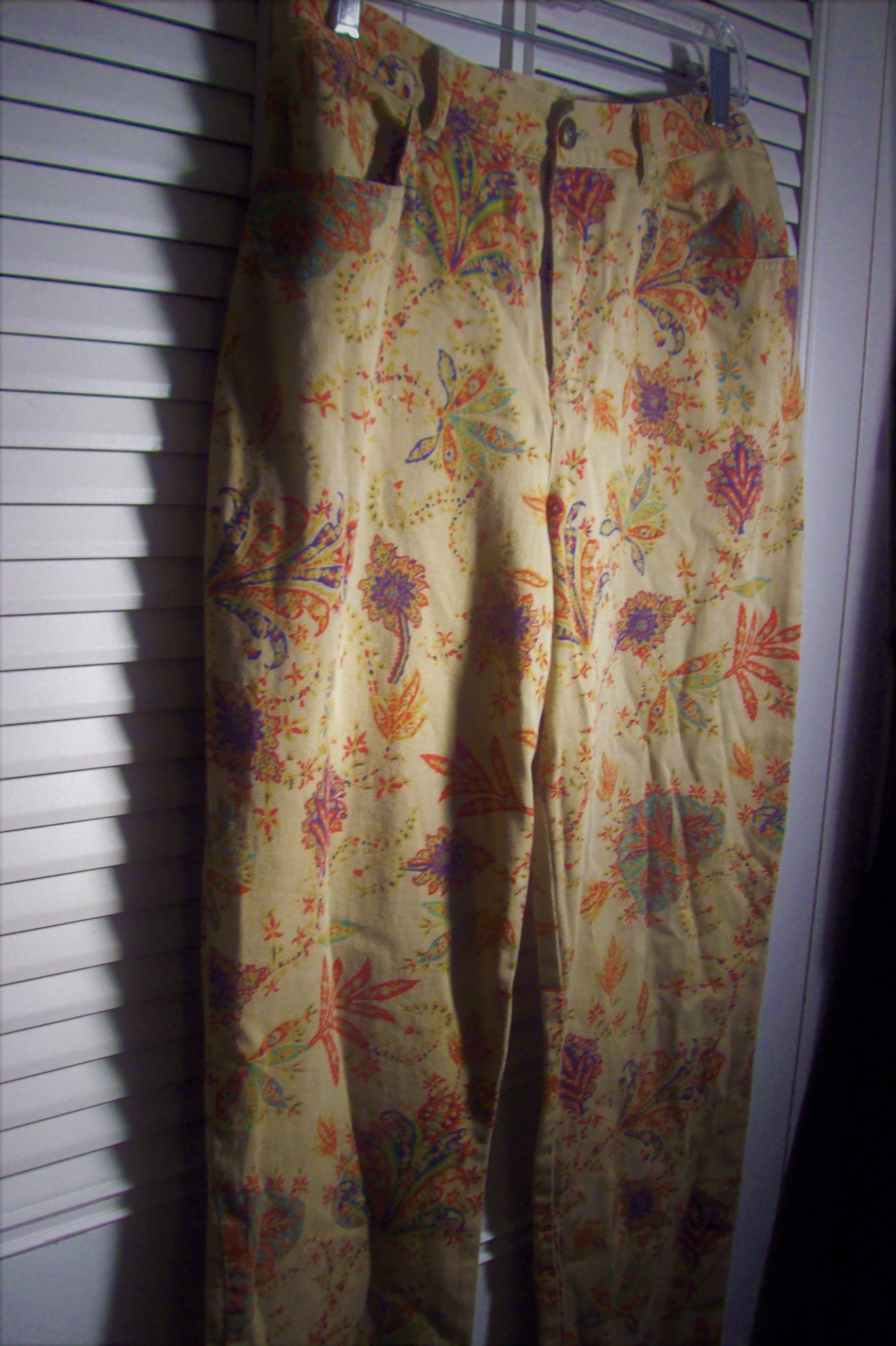 Jeans 8, Ralph Lauren Khaki Paisley Jeans, Jean Features, See Back ...