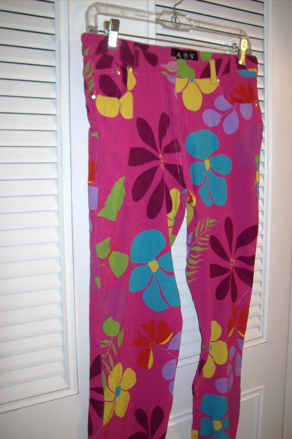 A B S Allen Schwartz Skinny Crinkle Stretchy Capris Pants 12-14 Today ...