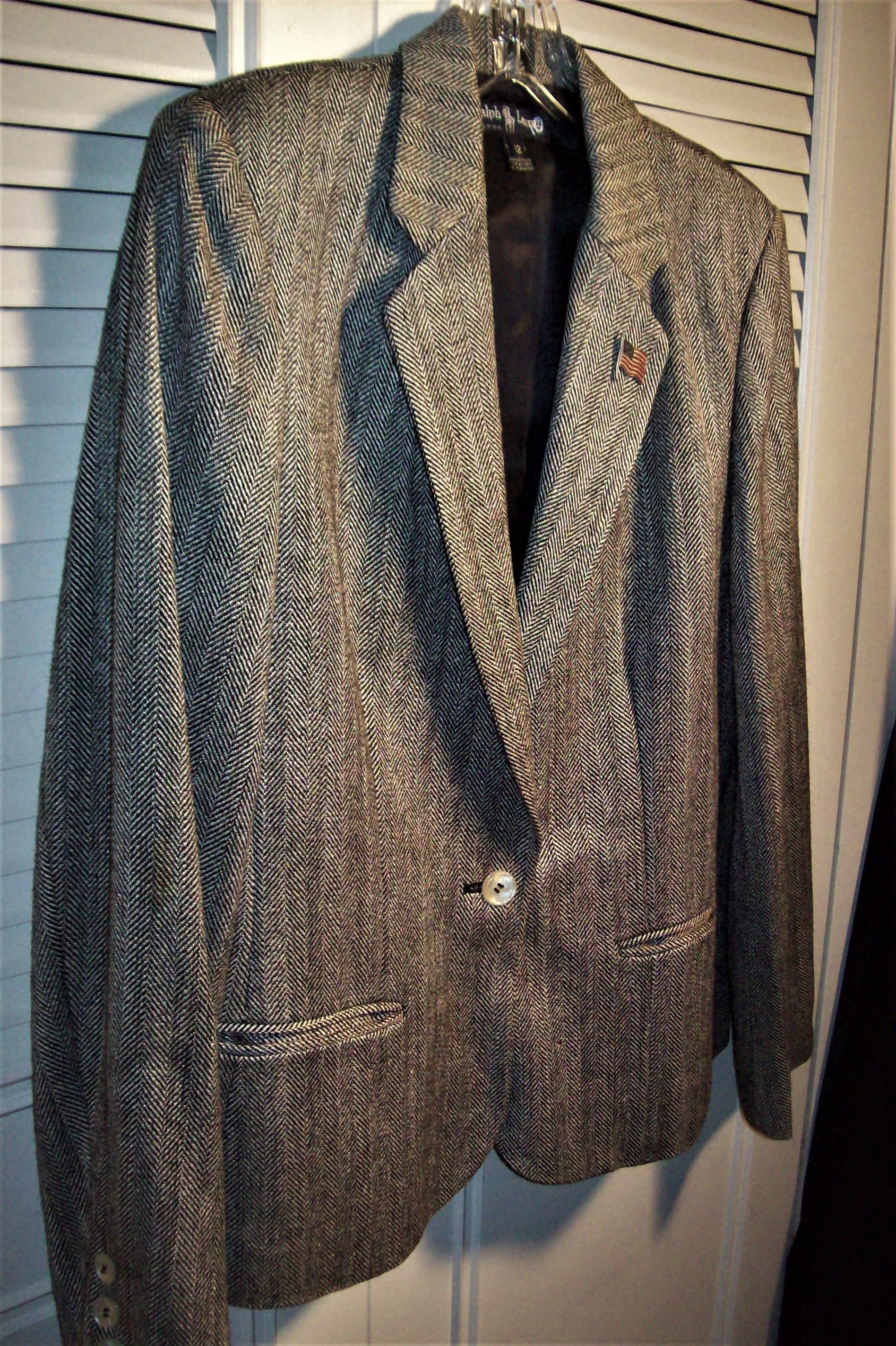 Blazer 8 Ralph Lauren Herringbone Wool and Silk Blazer FIVE - Etsy