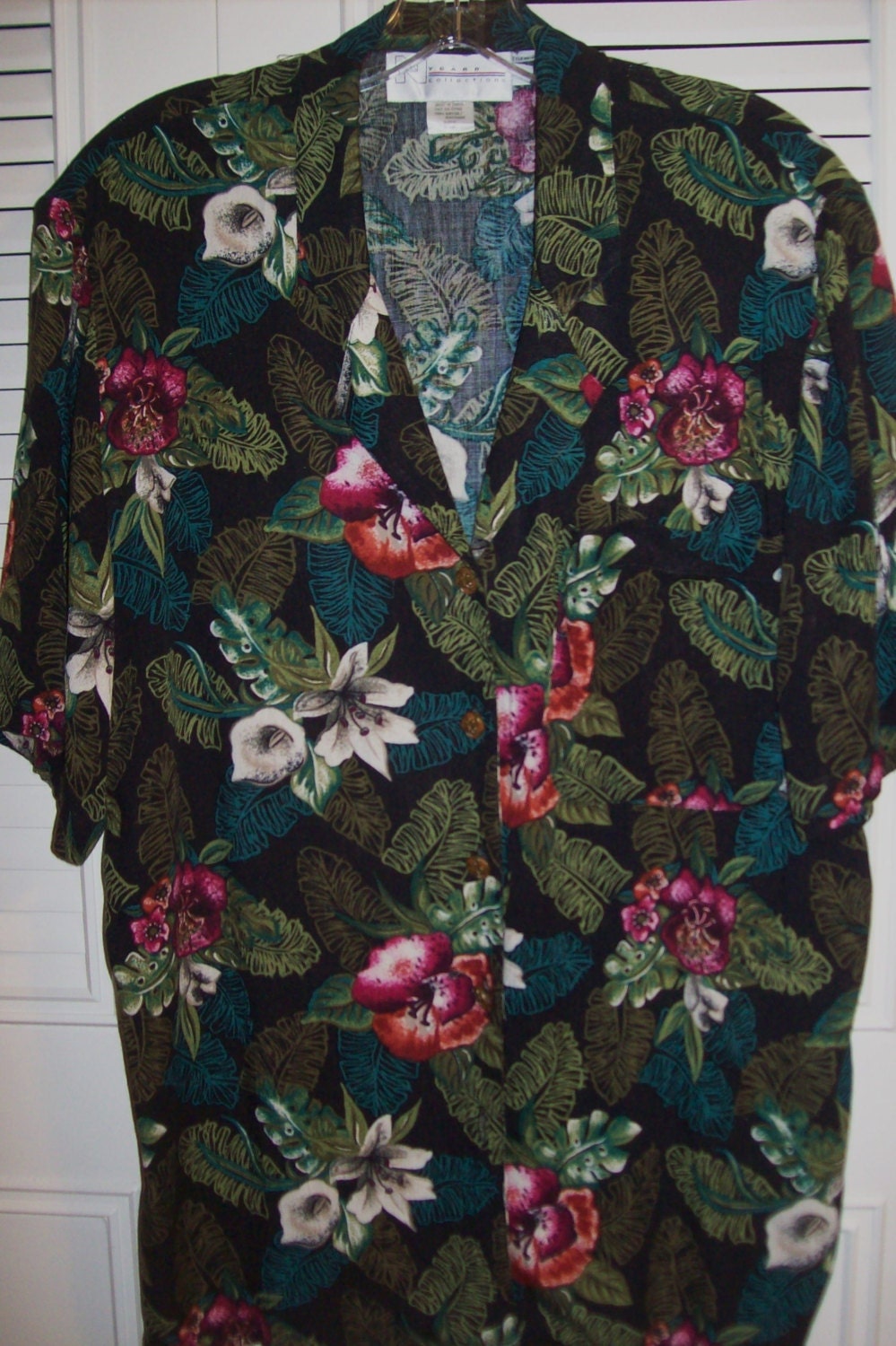 Shirt Large, Vintage Nygard Collection Shirt Island Floral Size Large ...