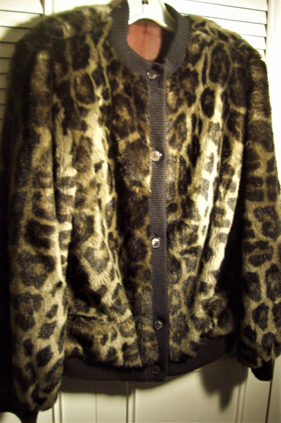 Jacket 14, Faux Fur Animal Leopard Reduced ! Sporty Jacket by Lilli Ann ...