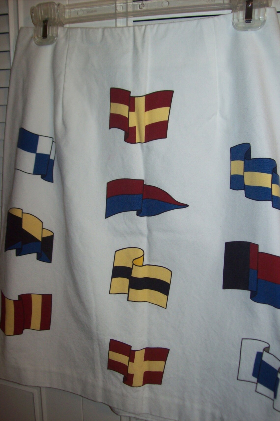 Skirt 8, Nautical Flags Talbot's Out -to -sea Skirt. Size 8 Crispy ...