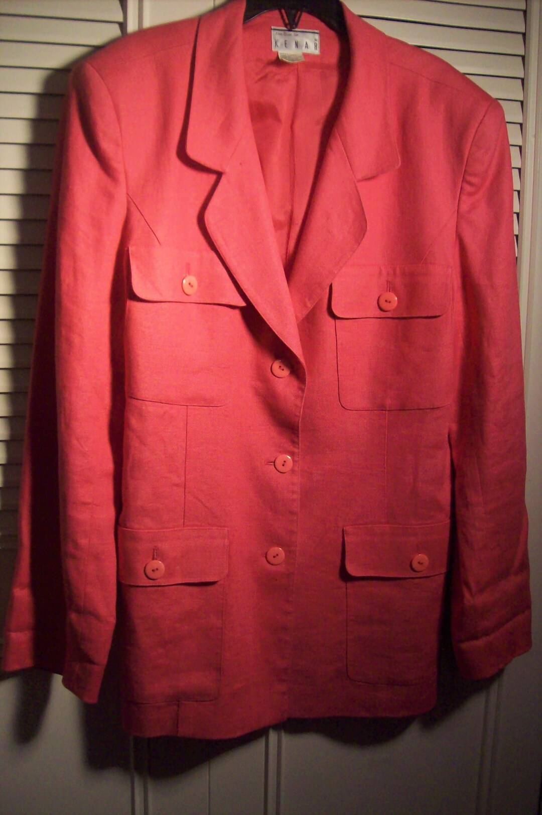 Blazer 12, Linen Stunning Blazer by Kenar. Four Pockets, Absolutely ...