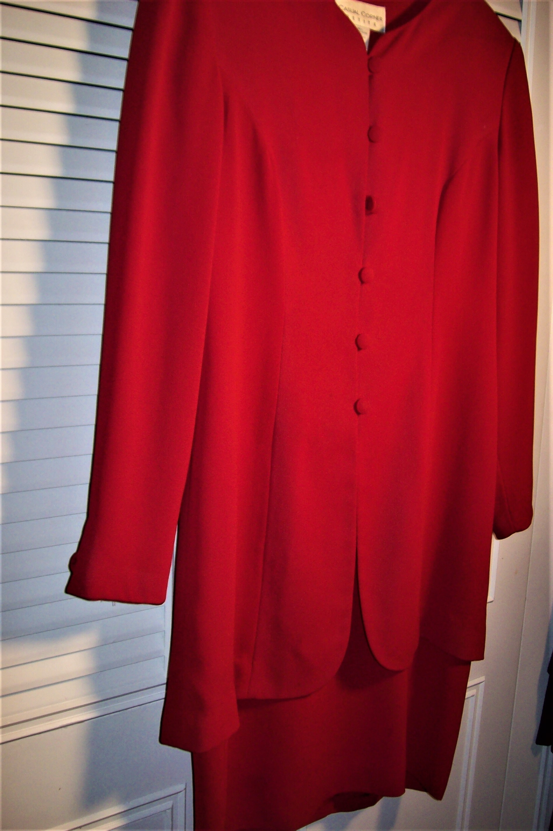 Dress 6 Red Tunic Dress Crepe Poly Sensational Vintage Find - Etsy UK