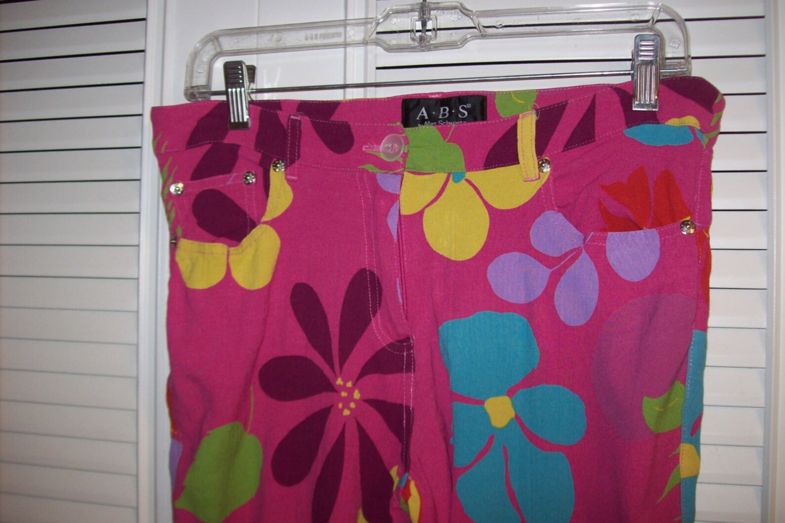 A B S Allen Schwartz Skinny Crinkle Stretchy Capris Pants 12-14 Today ...