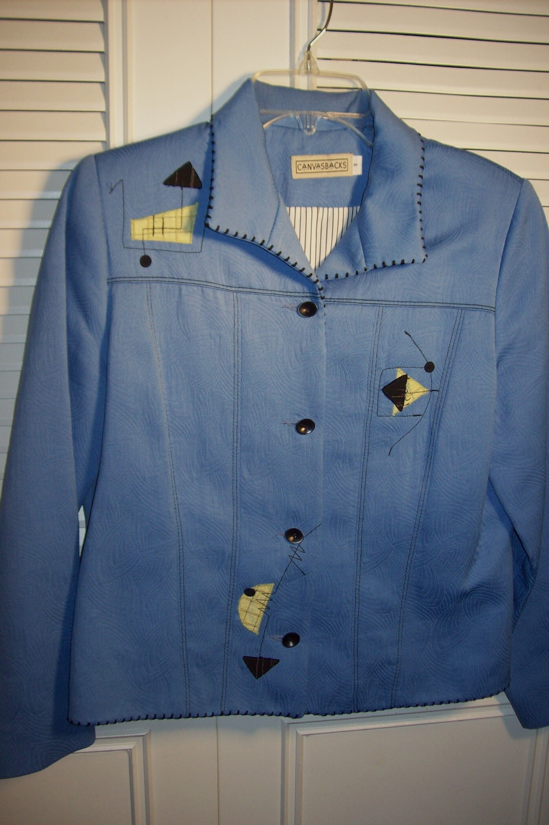 Canvasback Jacket, Small, Sky Blue, Cotton/poly Blend. Lined. Spring ...