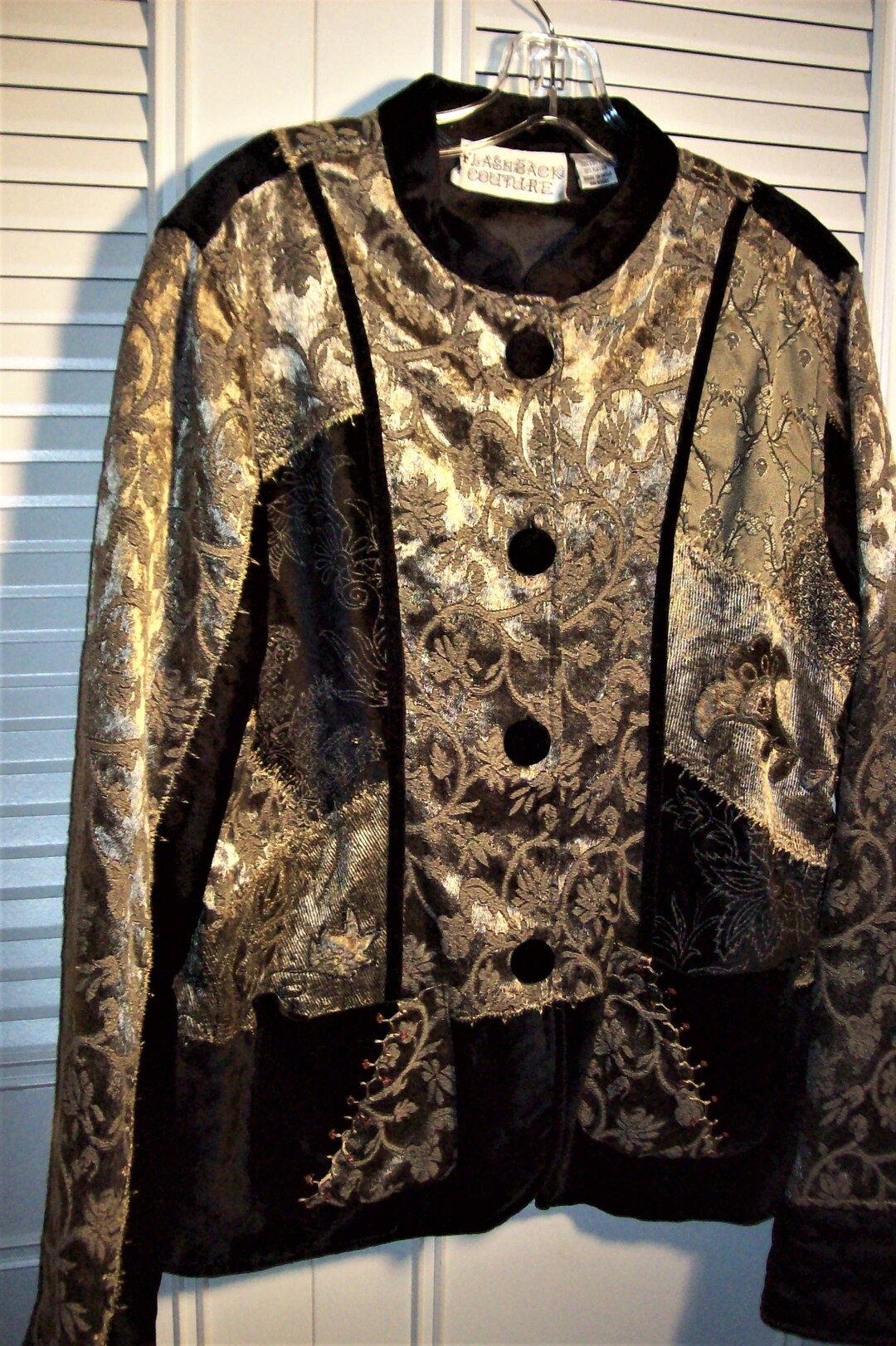 Jacket Large, Flashback Couture Evening Jacket, A Sparkling Silver ...