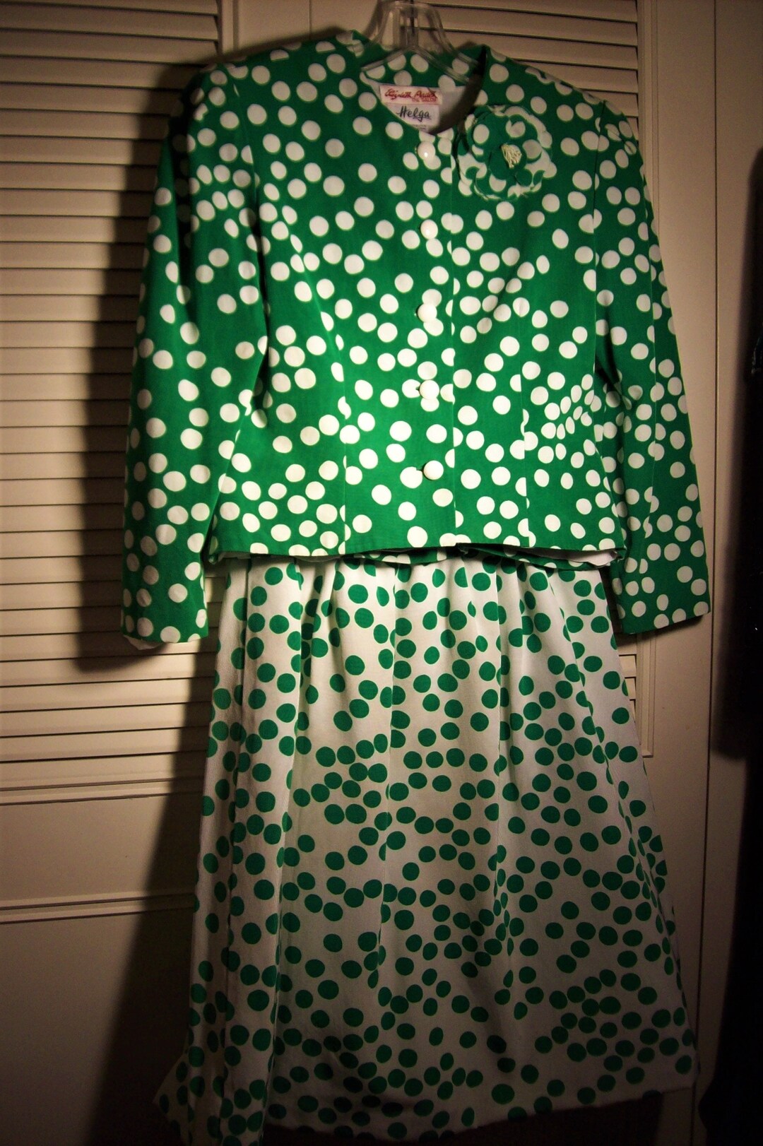 Dress 6, Helga, Two Pieced Cotton Silk File, Stunning Dress by Helga ...