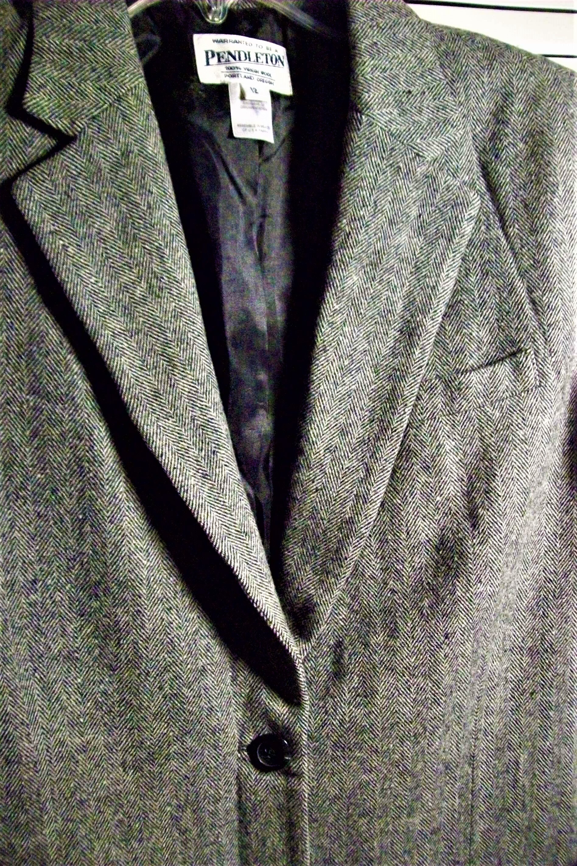 Blazer 12 Pendleton Wool Herringbone Tweed Traditional Preppy - Etsy UK