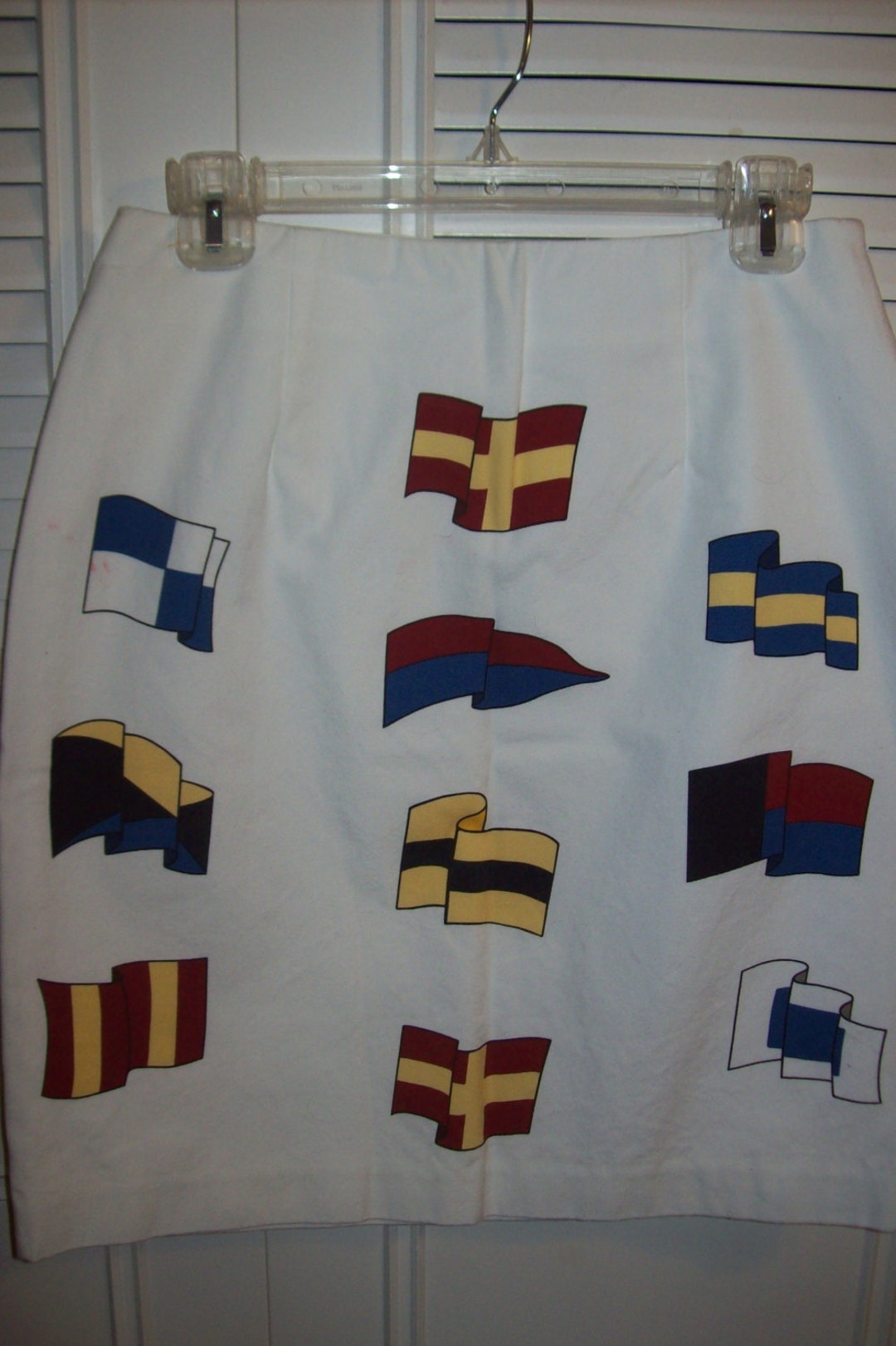 Skirt 8, Nautical Flags Talbot's Out -to -sea Skirt. Size 8 Crispy ...