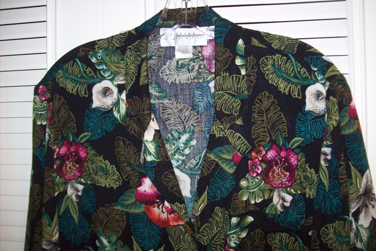 Shirt Large, Vintage Nygard Collection Shirt Island Floral Size Large ...