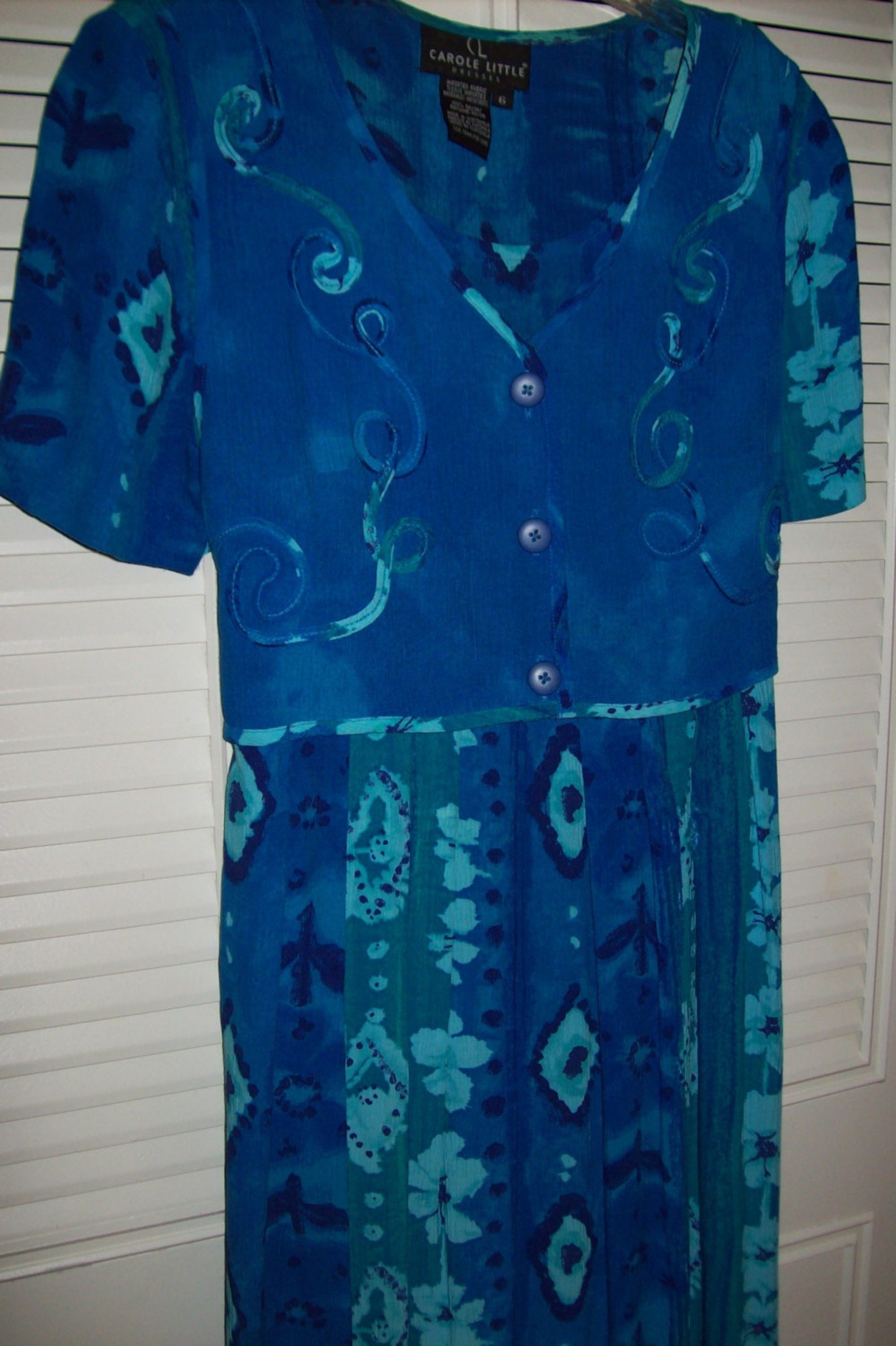 Dress 6, Vintage Carole Little Long Maxi Dress, Bright and Perfect ...