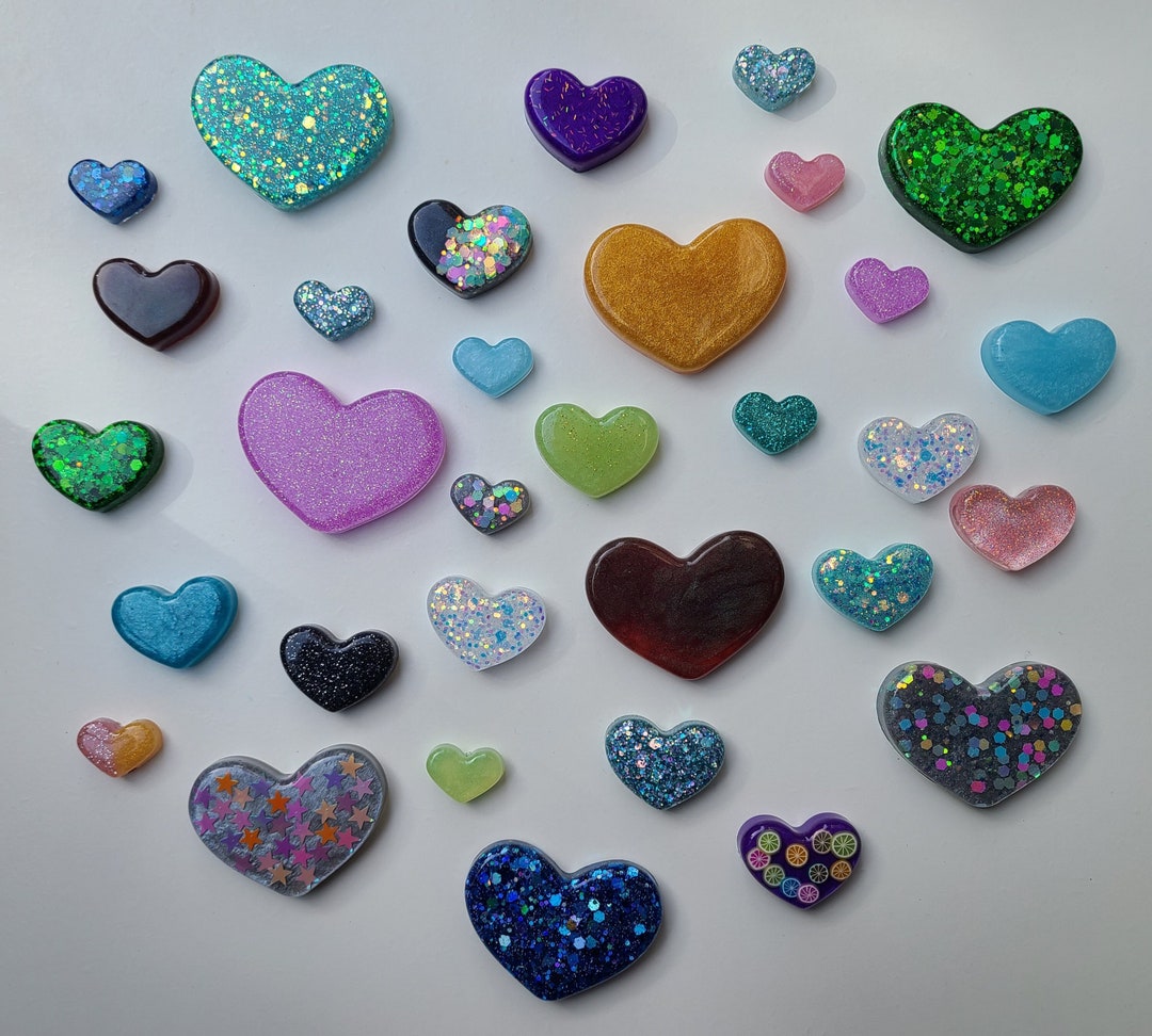 Resin Hearts, Three Sizes Available, Assorted Colors, Pocket Heart Hugs ...