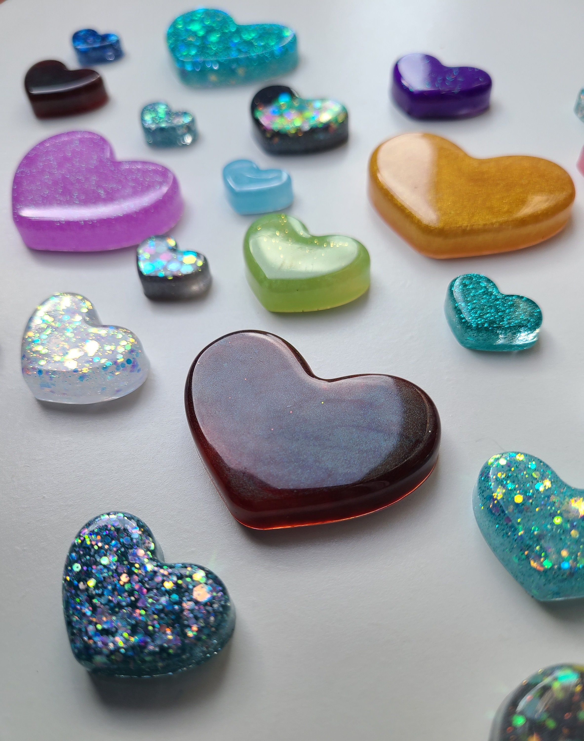 Resin Hearts, Three Sizes Available, Assorted Colors, Pocket Heart Hugs ...