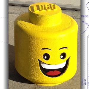 Costume Tutorial: LEGO Inspired Minifigure Head Costume. DIY Patterns ...
