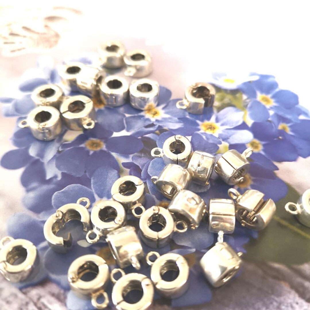 CARRIER BEAD for Charm or Leather Bracelets for Attaching Your Own ...