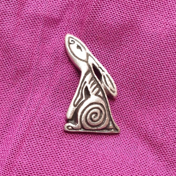 Hare Pin - Etsy UK