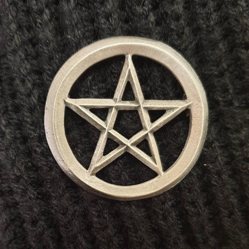 Pentagram Pin - Etsy