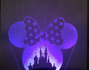 Minnie Mouse Night Light | Etsy