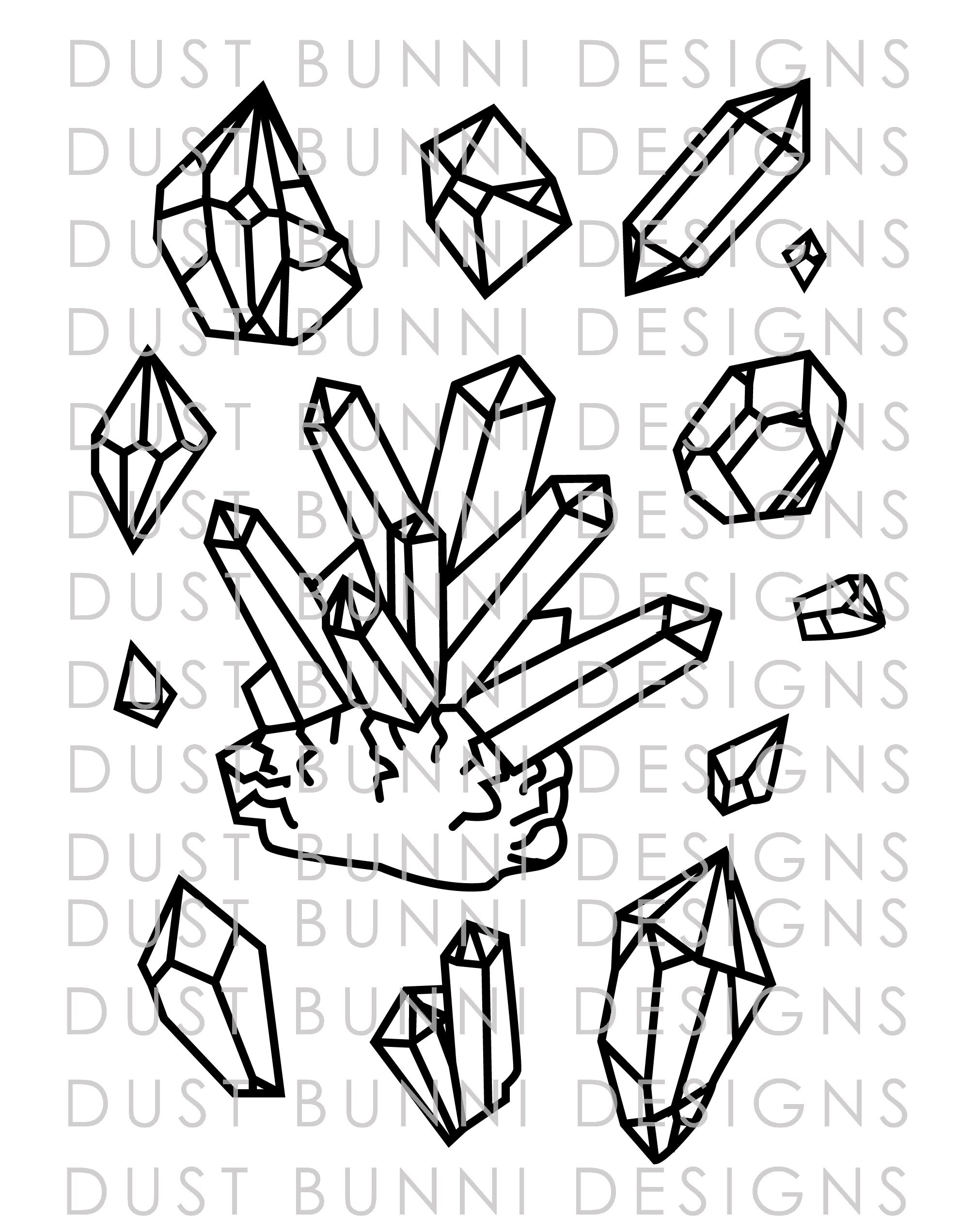 Crystal Pack - SVG Downloadable Cut Files - Etsy