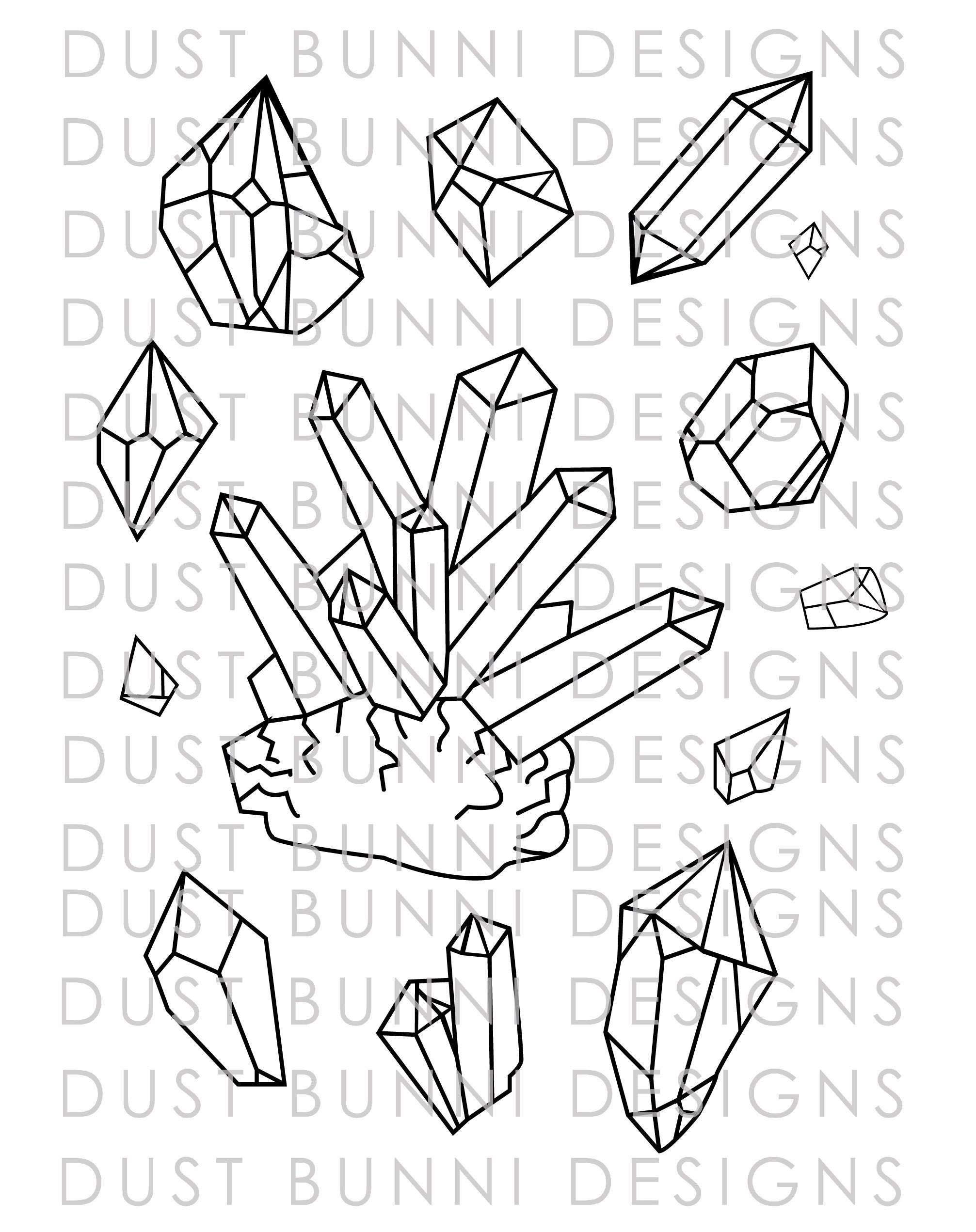 Crystal Pack - SVG Downloadable Cut Files - Etsy