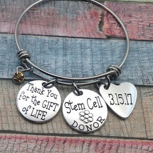 Stem Cell Donor Gift Idea Organ Donor Jewelry Living Donor | Etsy