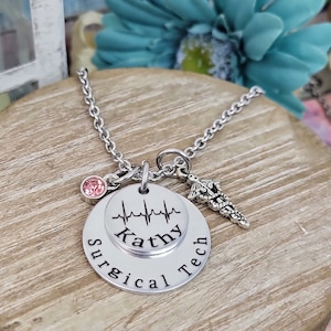 Surgical Tech Gift, Surgical Technologist Jewelry, Surgical Technician ...