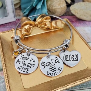 Stem Cell Donor Gift Idea, Organ Donor Jewelry, Living Donor Gift ...