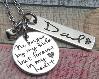 Memorial Key Ring for Loss of Father Memorial Jewelry - Etsy