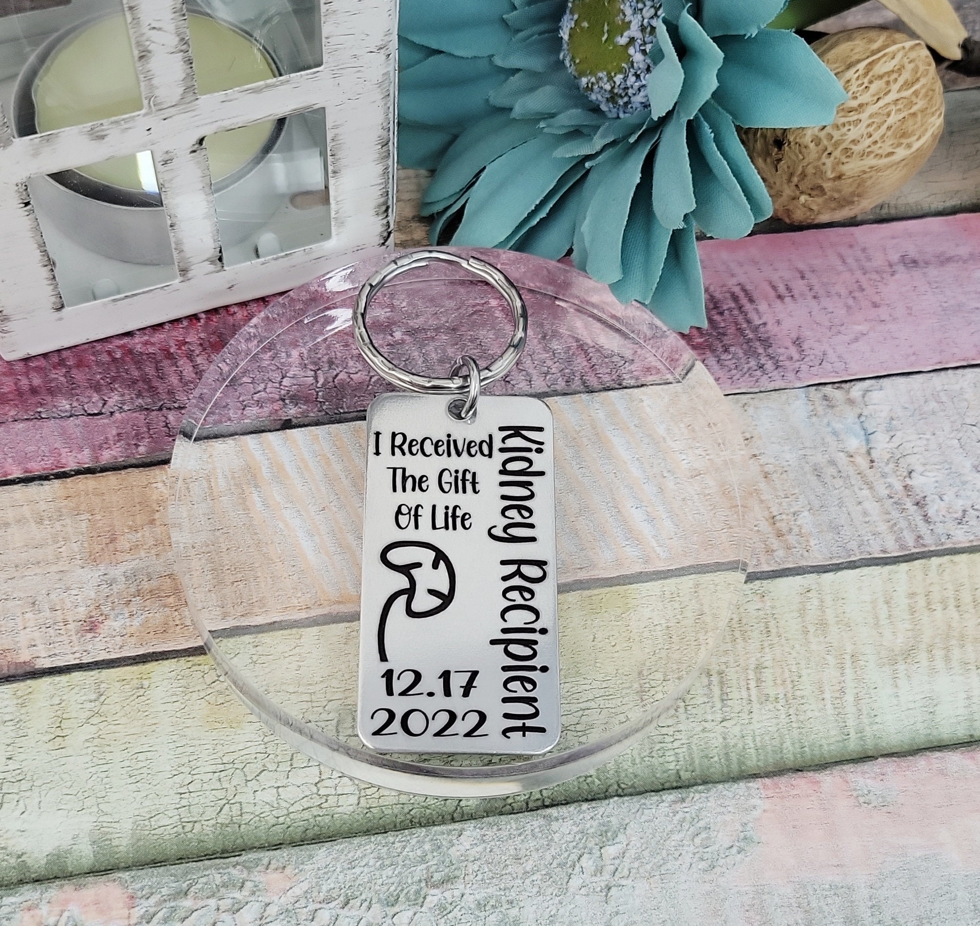 Gift of Life Keychain, Kidney Donor, Kidney Recipient, Custom Organ ...