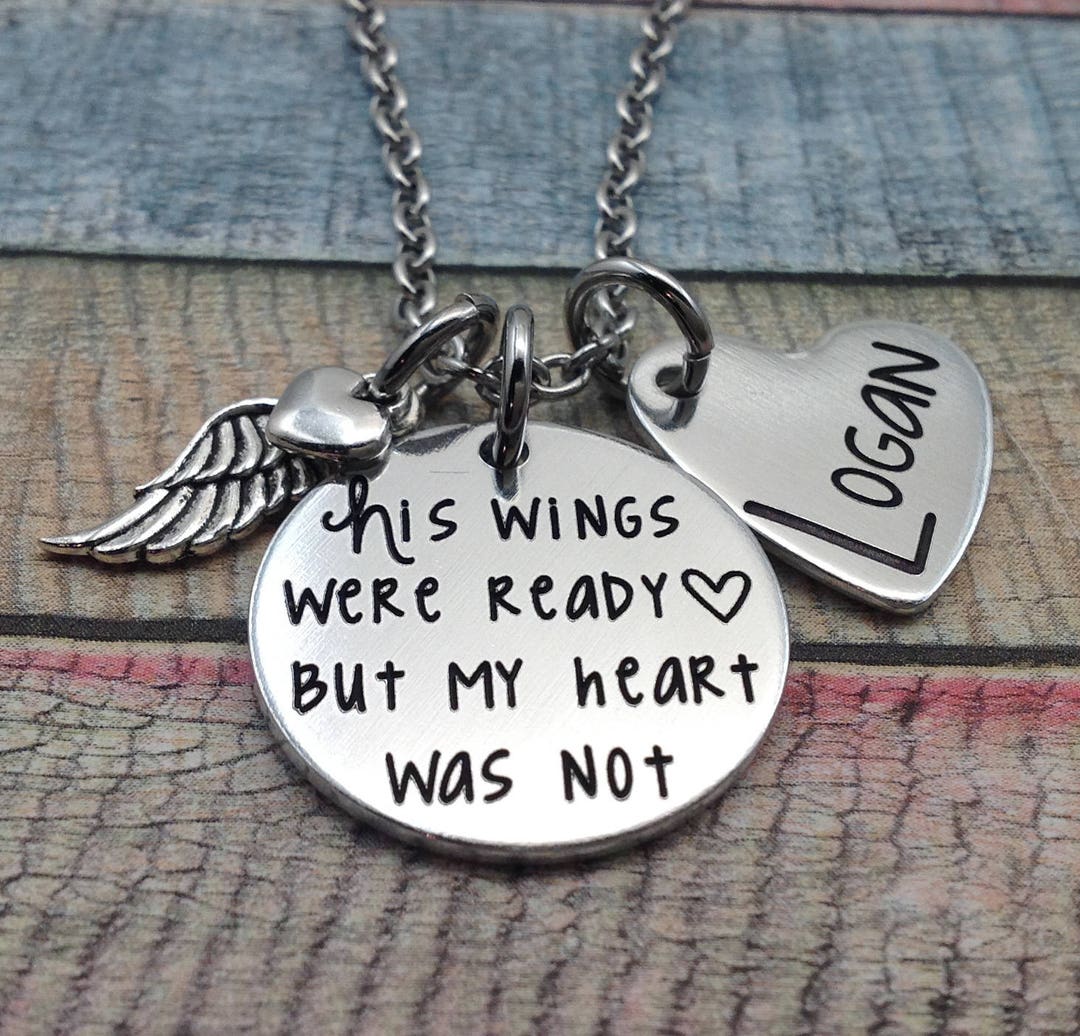 Memorial Jewelry, Custom Remembrance Necklace, Funeral Gift, Loss of ...