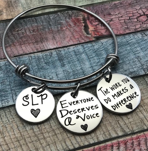 SLP Jewelry SLP Bracelet Slp Graduation Gift Speech Therapy - Etsy