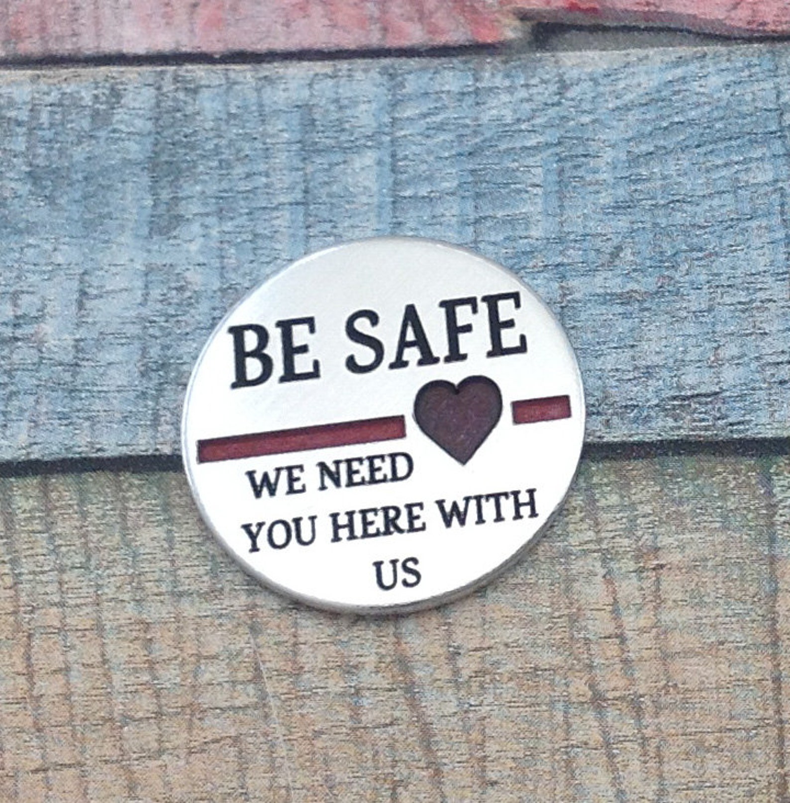 Fire Fighter Be Safe Coin Volunteer Firefighter Fireman | Etsy