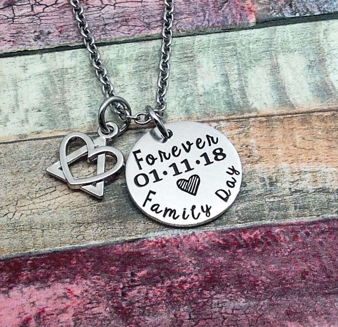 Adoption Jewelry Custom Adoption Gift Forever Family Day - Etsy