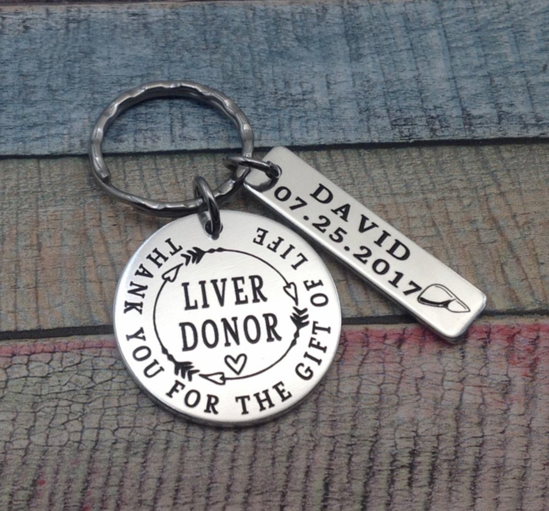 Liver Donor, Organ Donor Gift, Organ Recipient Key Chain, Donor Family ...
