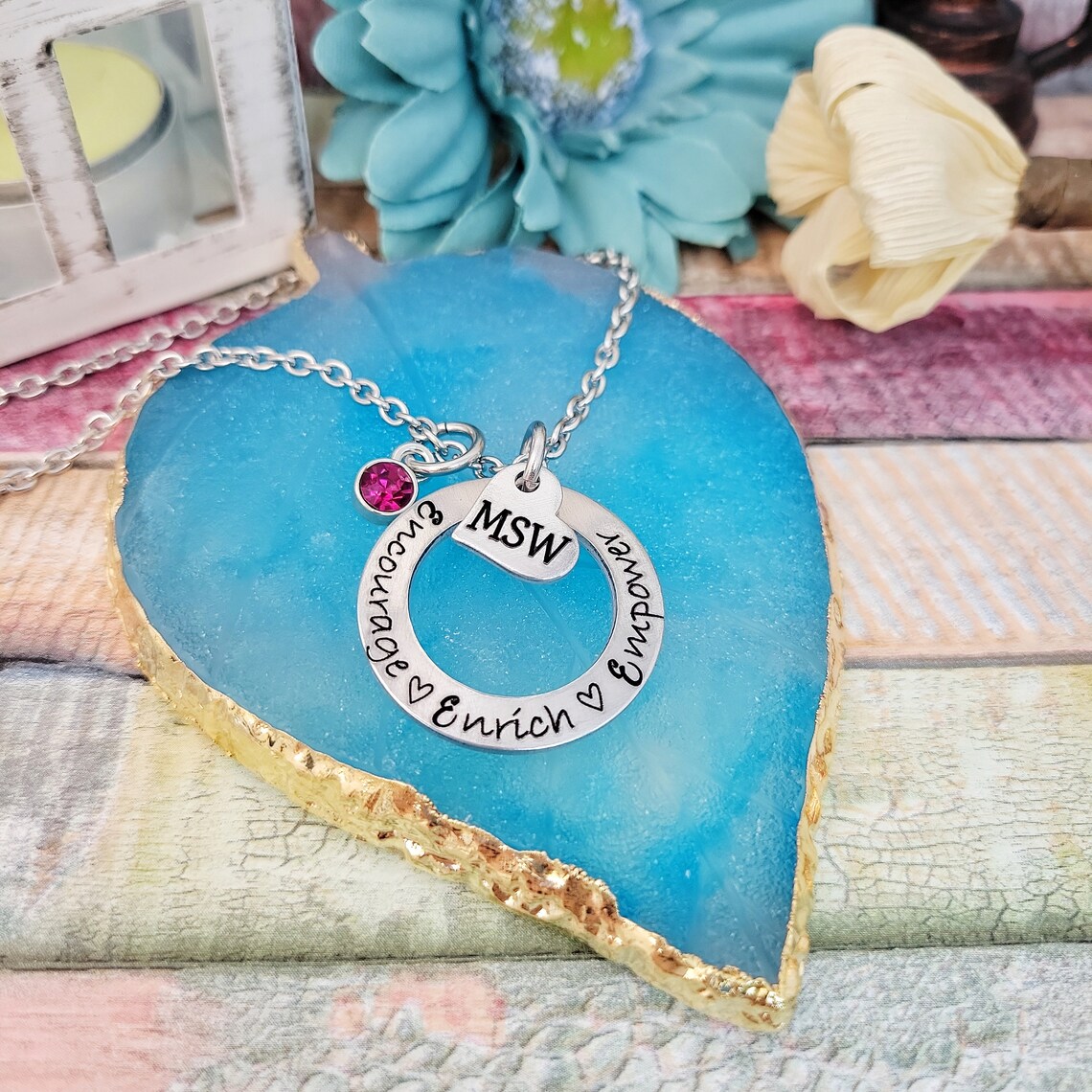 Social Worker Gift, Counselor Necklace, Gift for BSW, MSW, Lsw, Csw ...